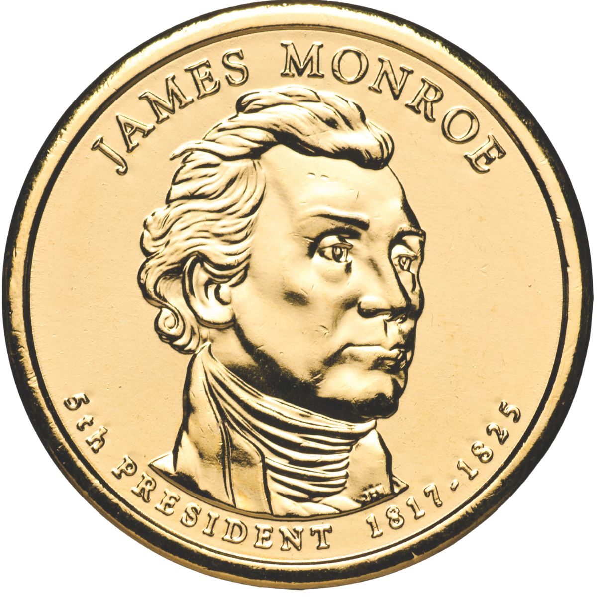 US Presidents 2008 $1 James Monroe Gold-plated Coin – Downies Collectables