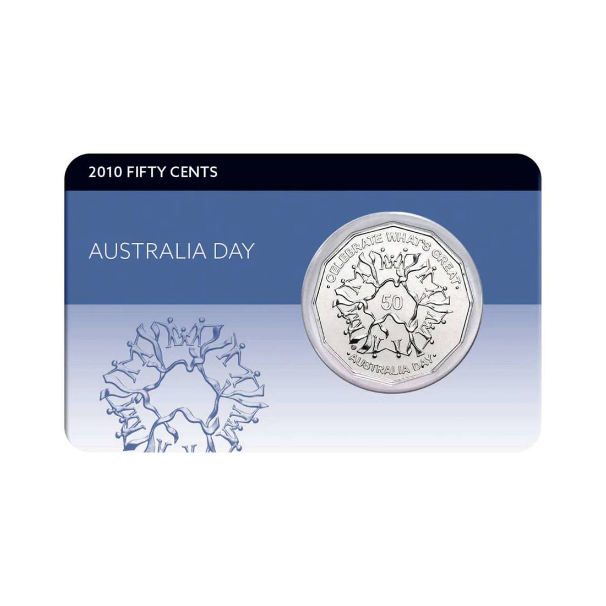 Australia 2010 50c Australia Day Cupro-Nickel Uncirculated Coin Pack – Downies Collectables