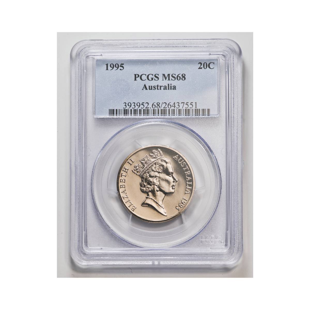 Australia 1995 20c Platypus Cupro-Nickel Coin PCGS MS68 (Gem Uncircula – Downies Collectables