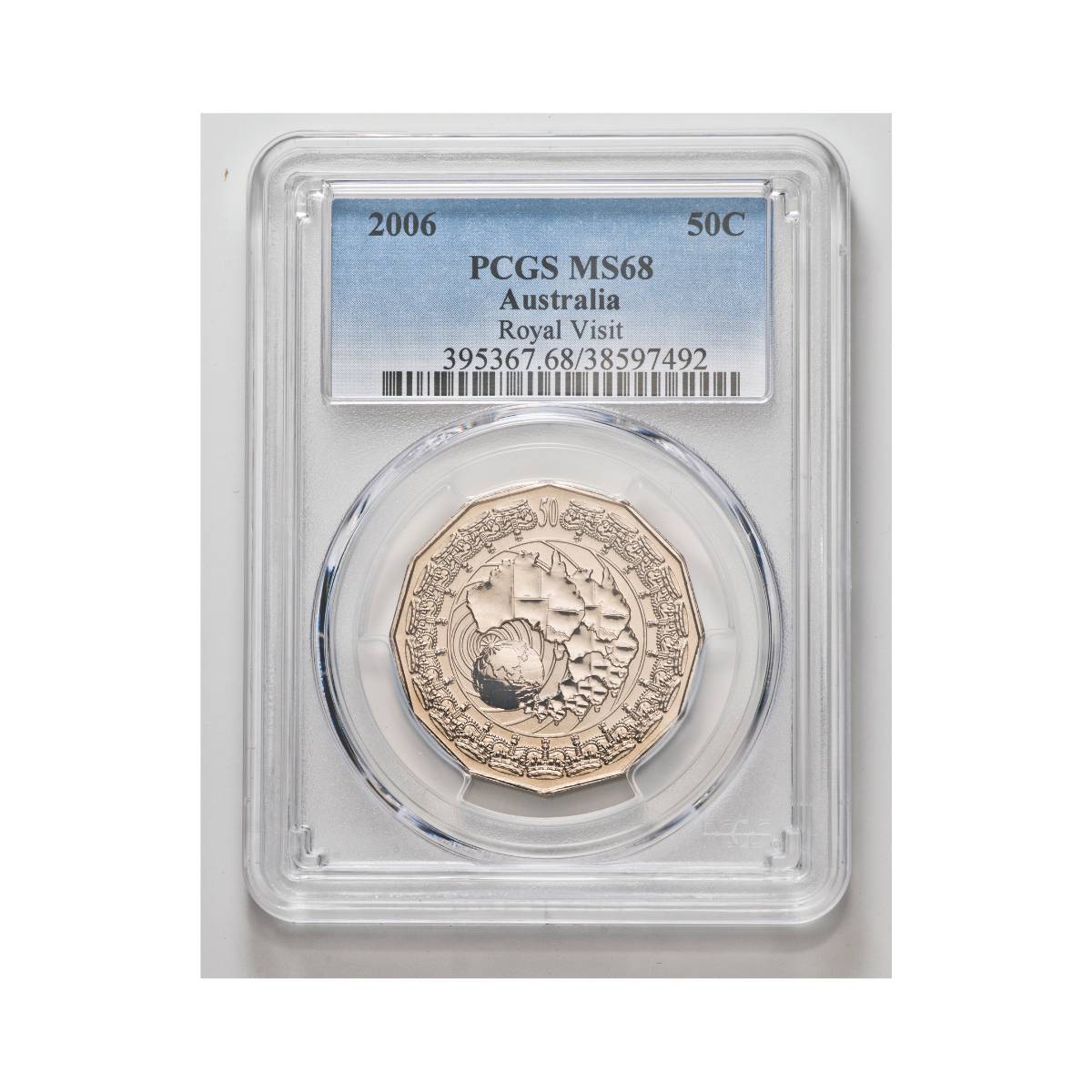 Australia Royal Visit 2006 50c Cupro-Nickel Coin MS68 (Gem Uncirculate – Downies Collectables