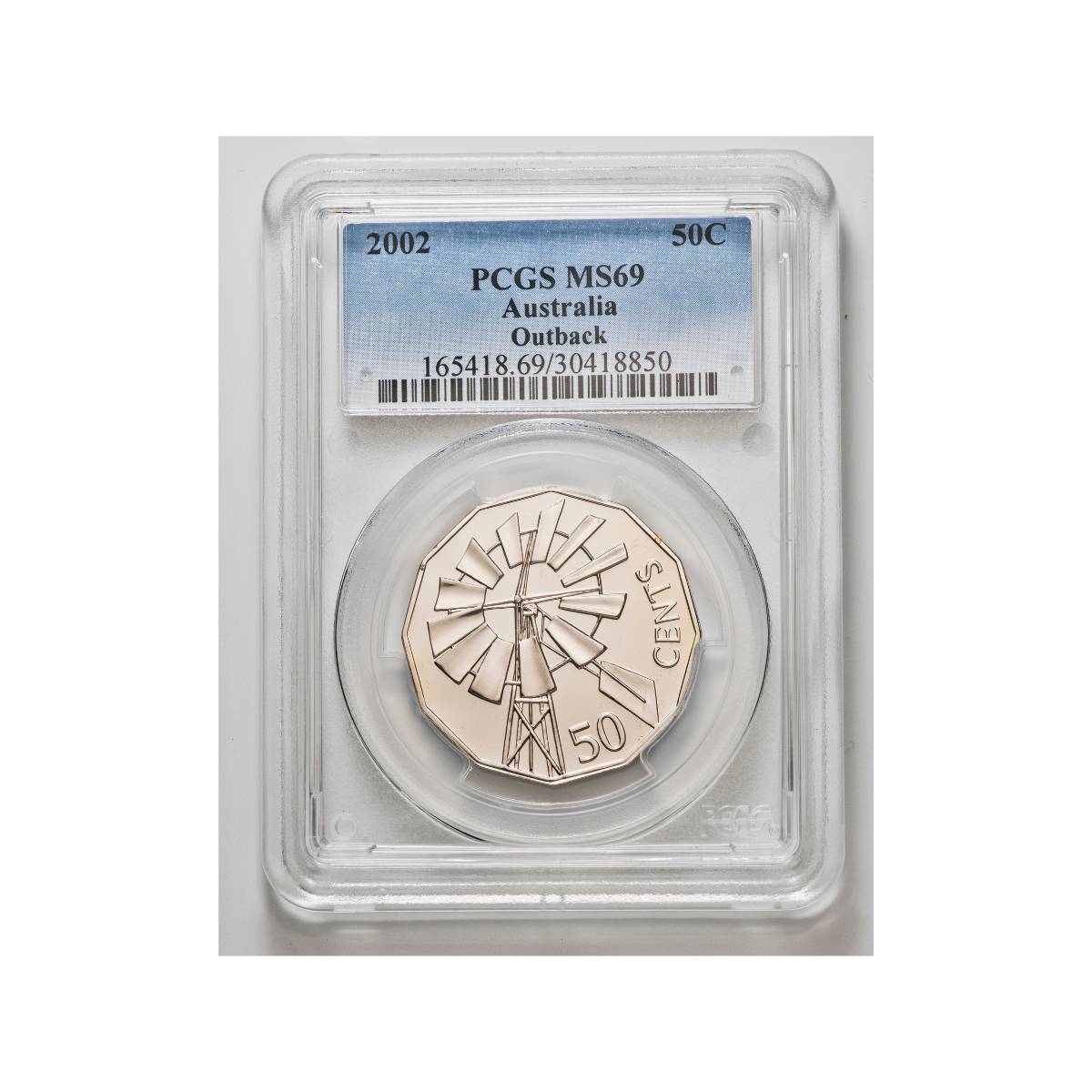 Australia Year of the Outback 2002 50c Cupro-Nickel Coin PCGS MS69 (Ge – Downies Collectables