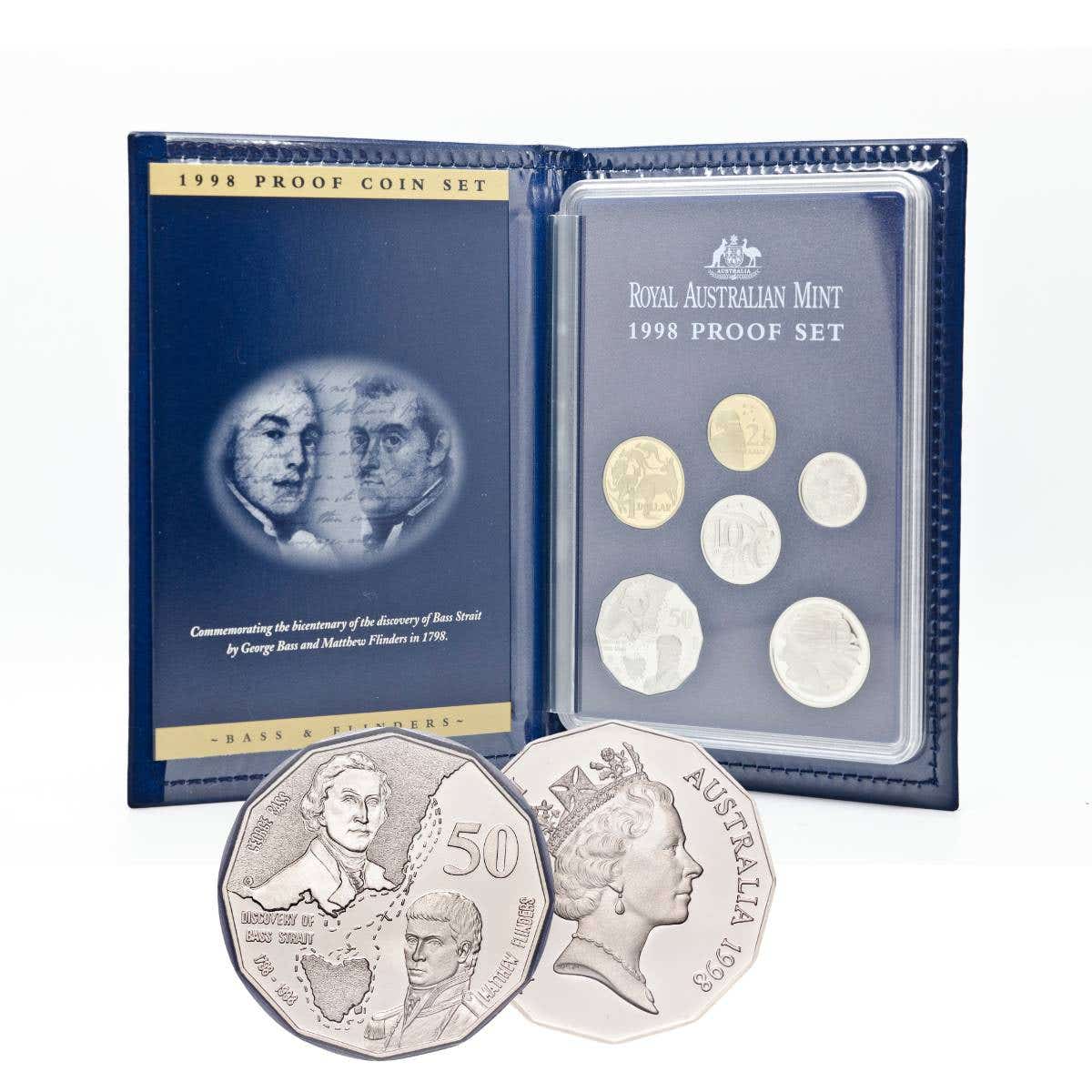 Australia Bass & Flinders Bicentenary 1998 6-Coin Proof Set – Downies Collectables