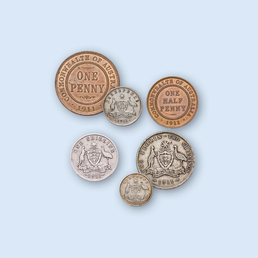 Buy Australian Pre Decimal Coins Online | Downies Collectables