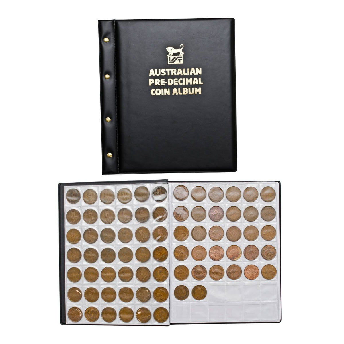 Australia 1911-64 Penny Good-Uncirculated 74-Coin Collection (No 1930 ...