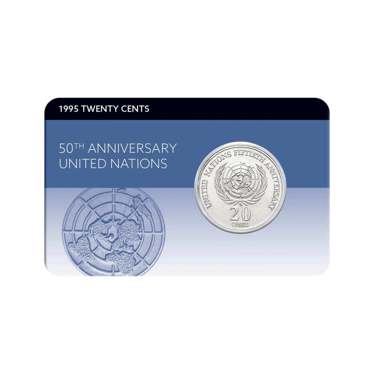 United Nations 50th Anniversary 1995 20c Cu-Ni Coin Pack – Downies ...
