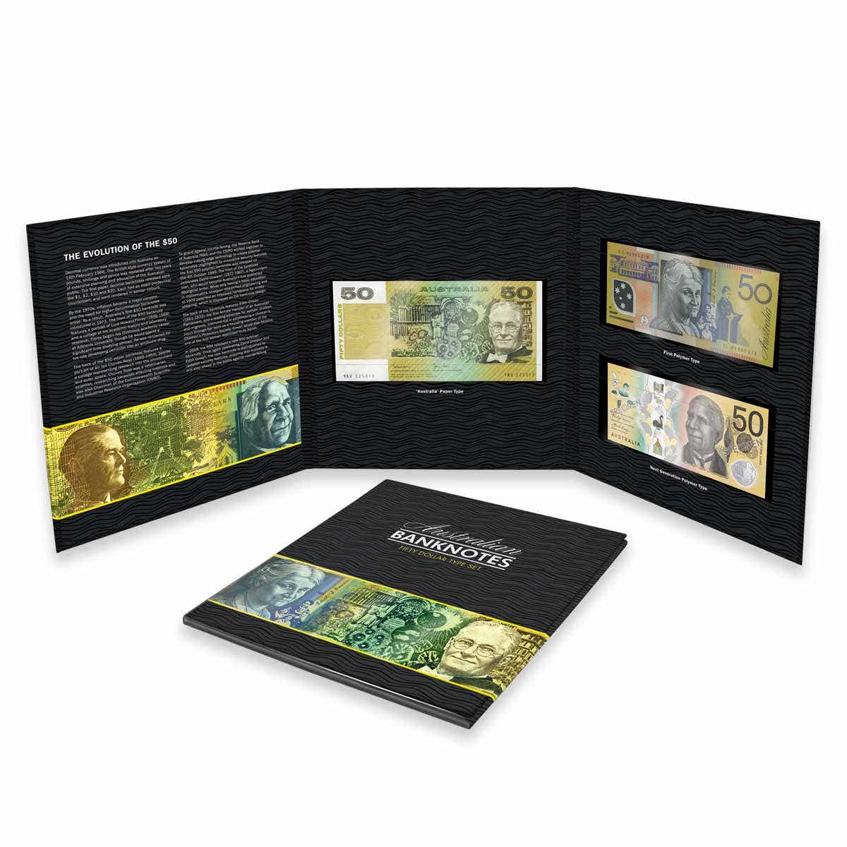 Australia $50 Banknote Uncirculated 3-Note Type Set – Downies Collectables