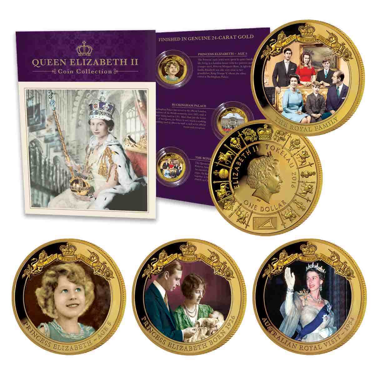 Queen Elizabeth II Coin Collection Complete First Folder – Downies ...