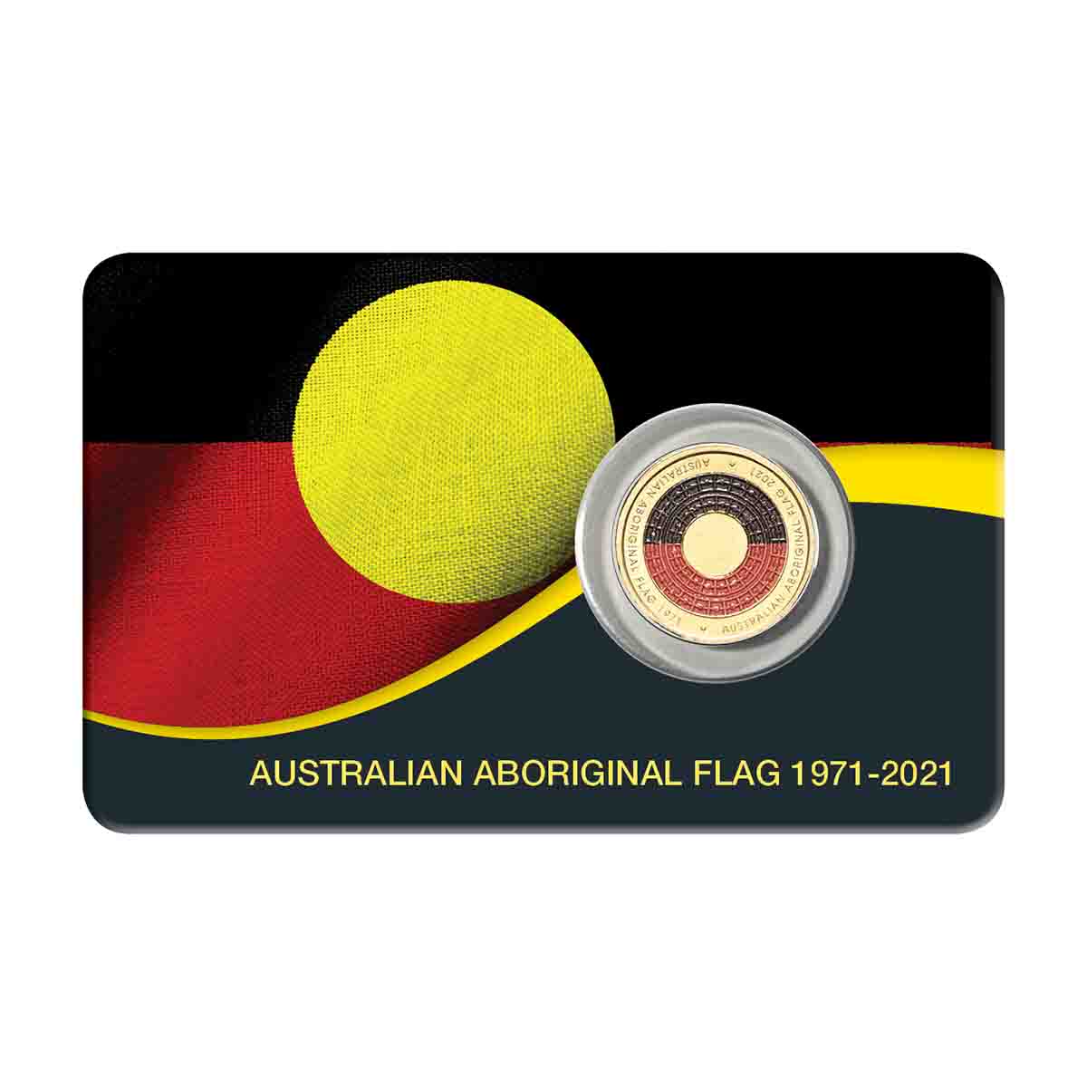 Australia Aboriginal Flag 2021 $2 Colour Aluminium-Bronze Uncirculated ...