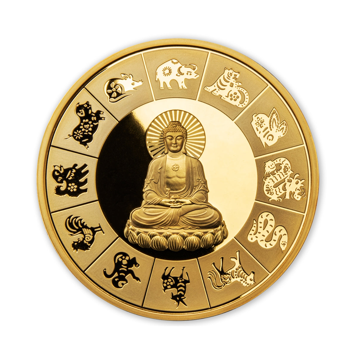 Buddha 1/2 Dollar Gold-plated Coin – Downies Collectables