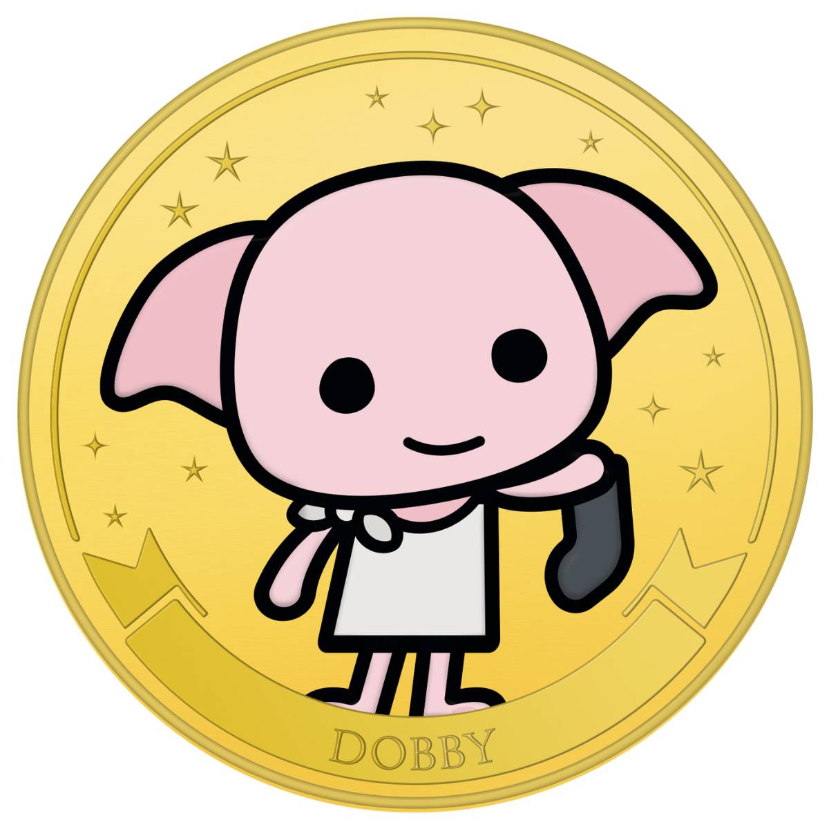 Harry Potter Chibi Dobby Gold-plated Prooflike Commemorative – Downies ...