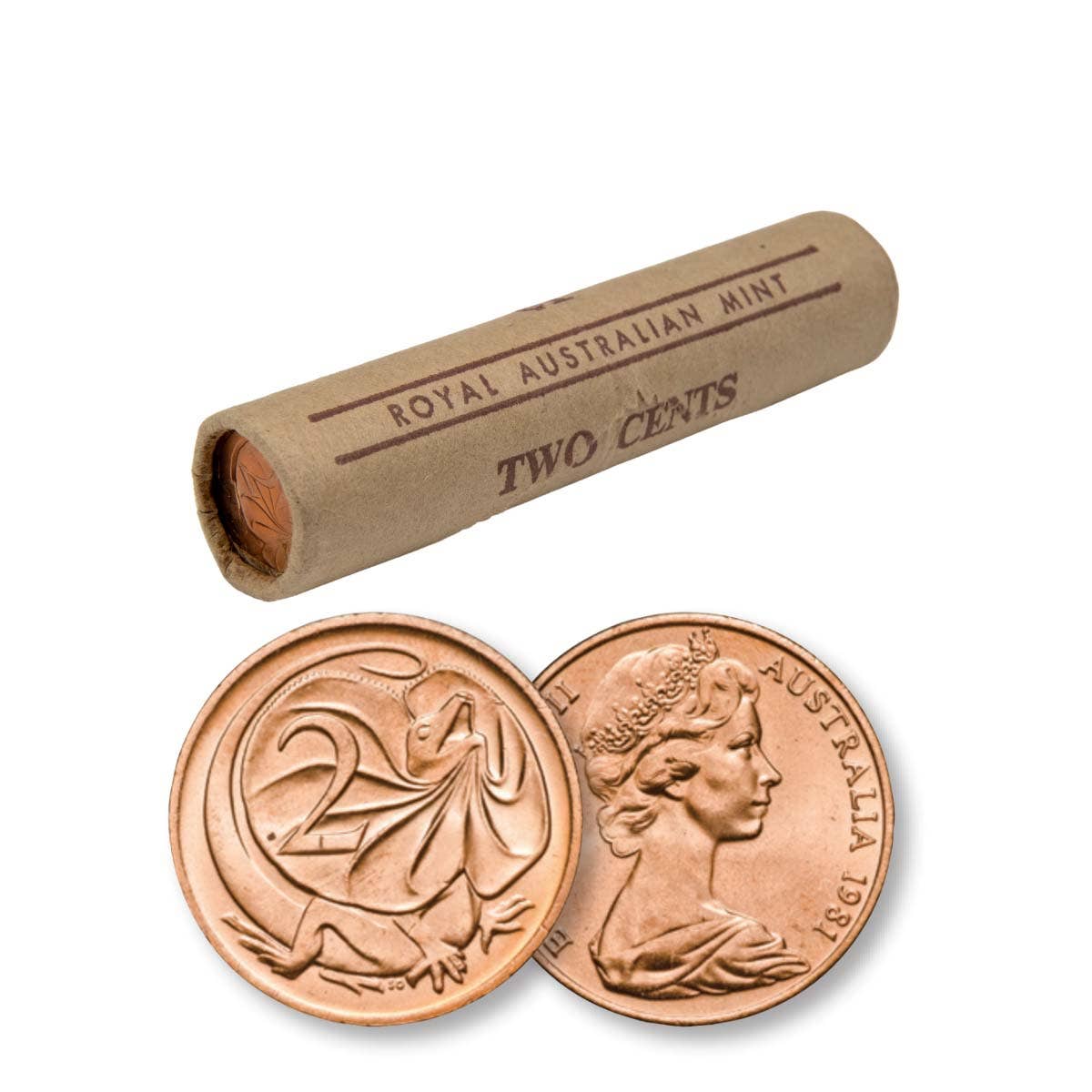 RAM 1981 2c Mint Roll (50 Uncirculated Coins) – Downies Collectables