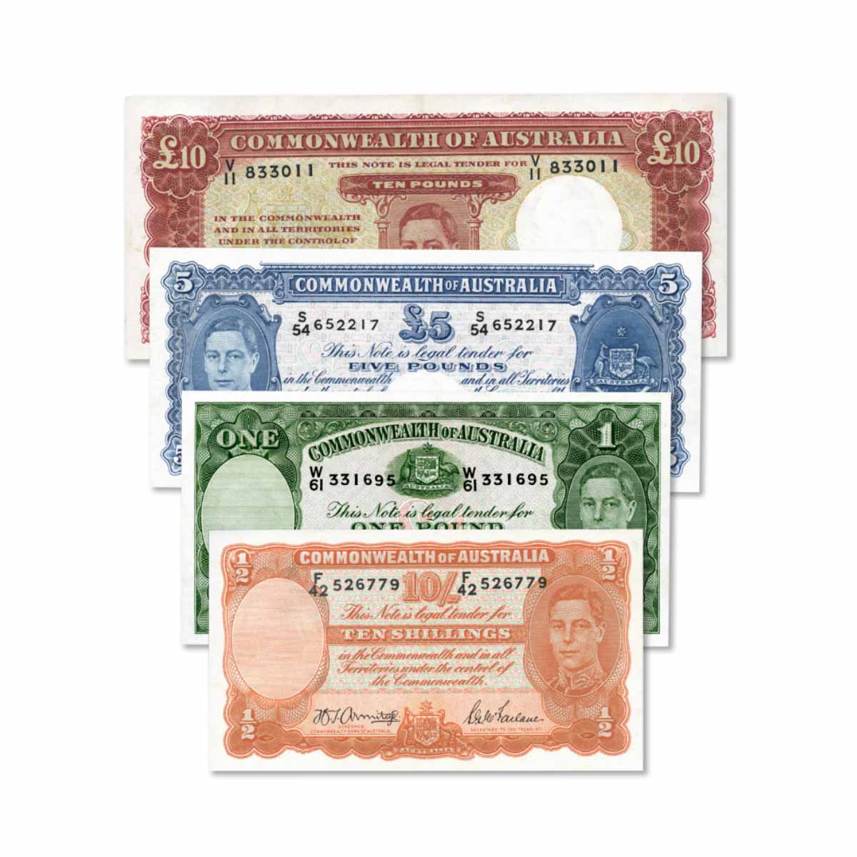 1942-52 George VI Predecimal Banknote Type about Uncirculated-Uncircul ...