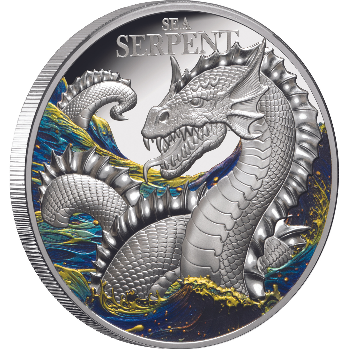 The Sea Serpent 2024 $5 2oz Silver Proof Coin | Downies Collectables