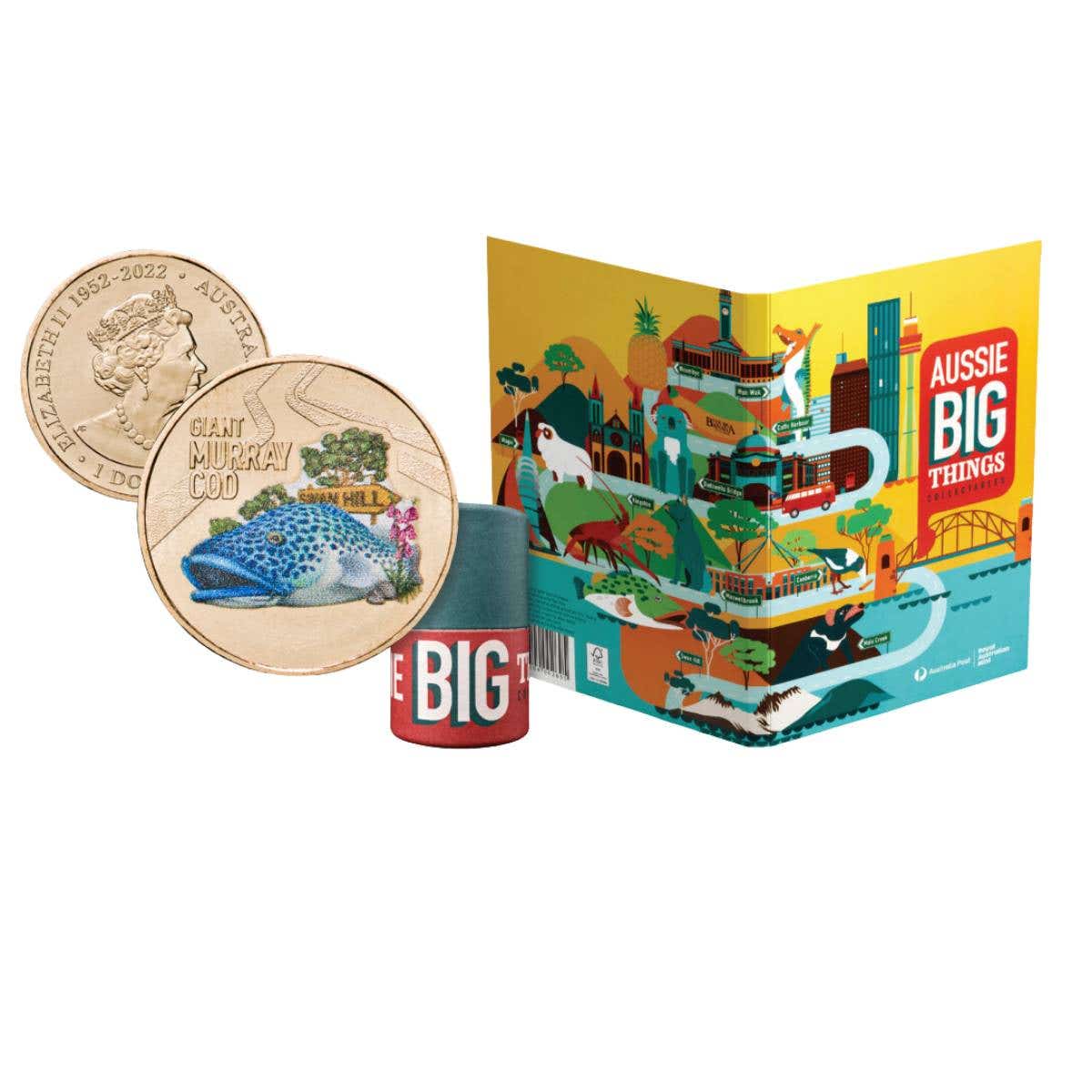 2023 $1 Big Things Uncirculated 10-Coin Set with Murray Cod Colour $1 ...