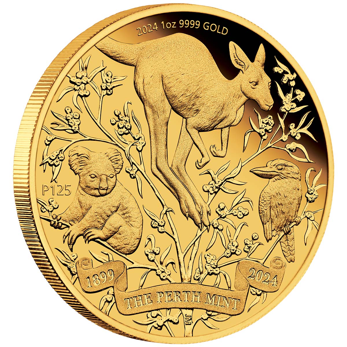 Australia Perth Mint 125th Anniversary 2024 $100 1oz Gold Proof Coin ...
