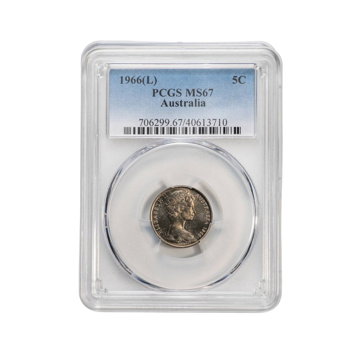 Australia Royal Mint 1966 5c Coin PCGS MS67 (Gem Uncirculated ...