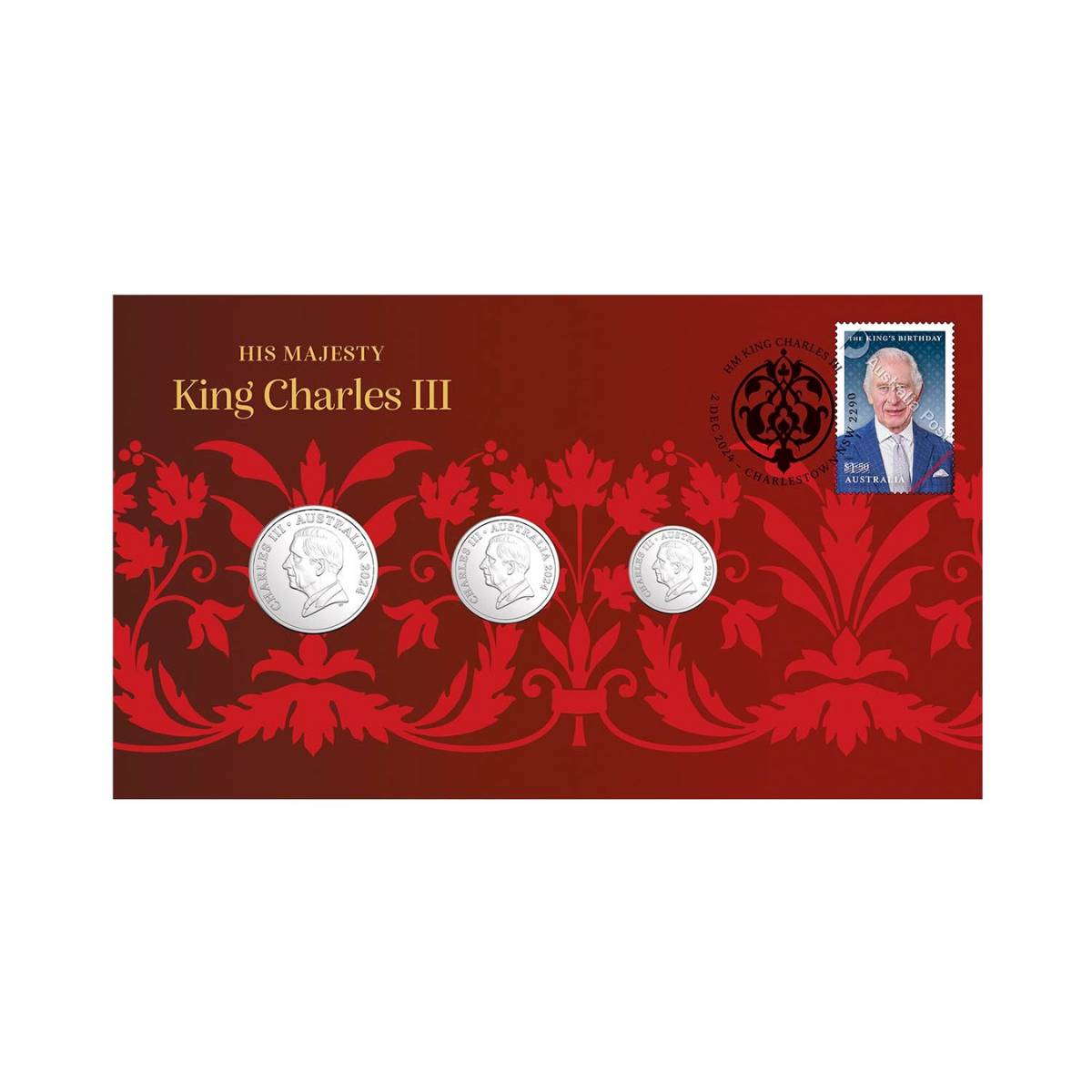 His Majesty King Charles III Birthday 2024 3-Coin Stamp & Coin Cover ...