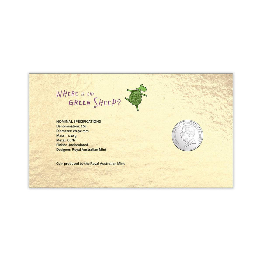 Where is the Green Sheep 20th Anniversary 2024 20c Stamp & Coin Cover ...