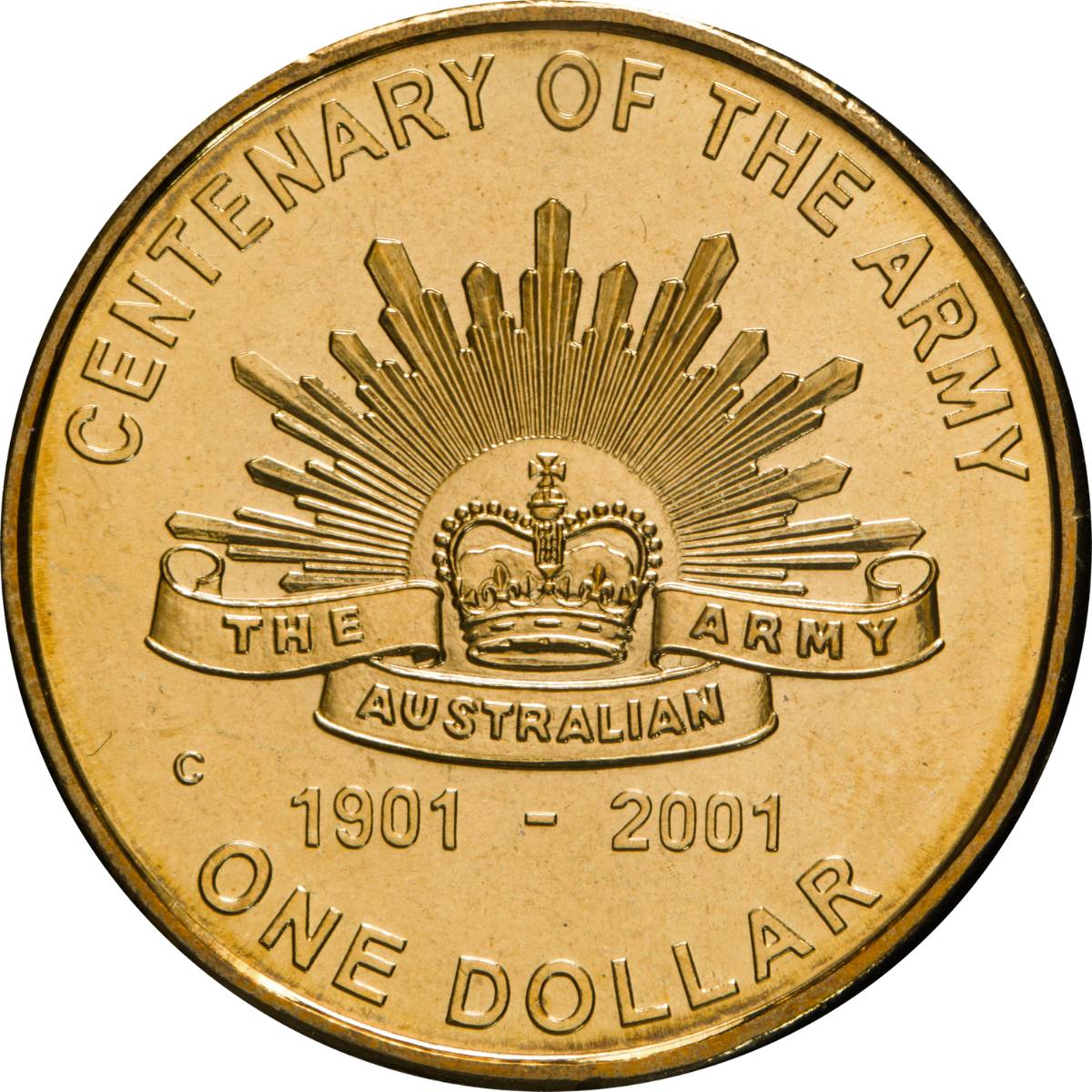 Australia Army Centenary 2001 $1 C Mintmark Uncirculated Coin – Downies ...