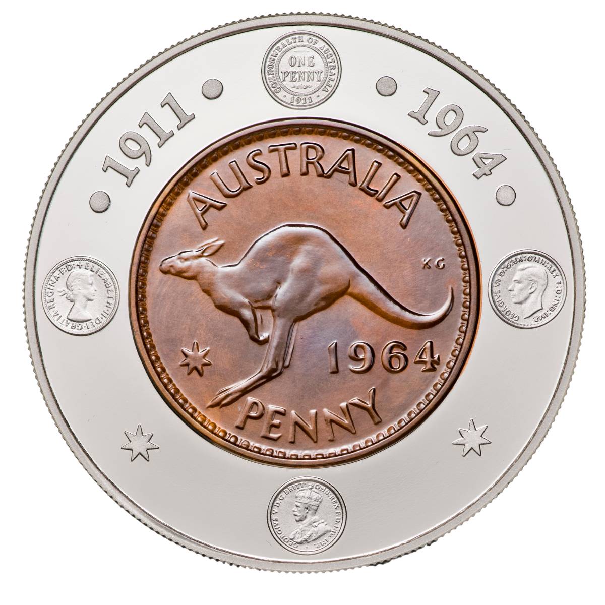 Australia 2004 $1 Last Penny 40th Anniversary Silver Proof Coin ...