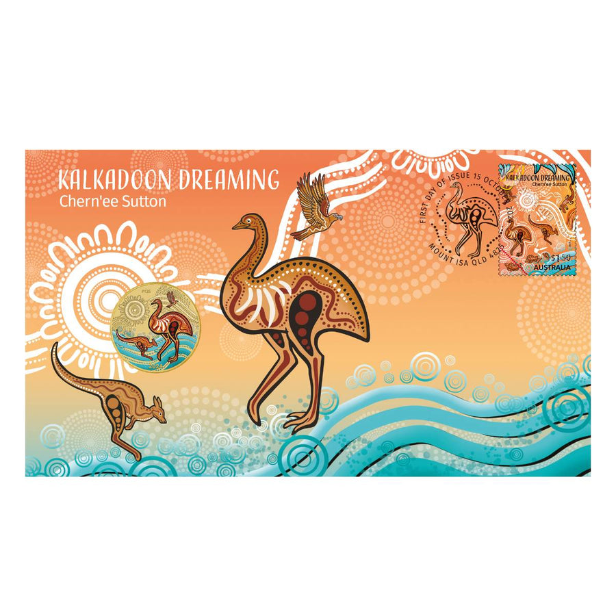 Australia Kalkadoon Dreaming 2024 $1 Stamp and Coin Cover | Perth Mint ...
