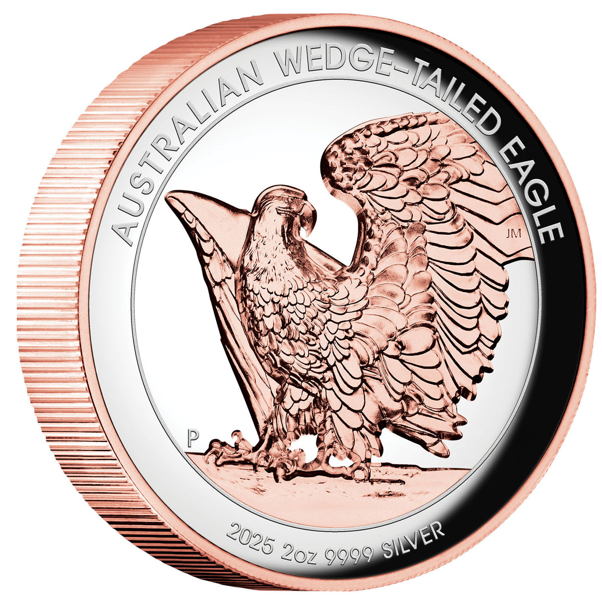 Australia Wedge-tailed Eagle 2025 $2 Ultra High Relief Rose Gold-plate ...
