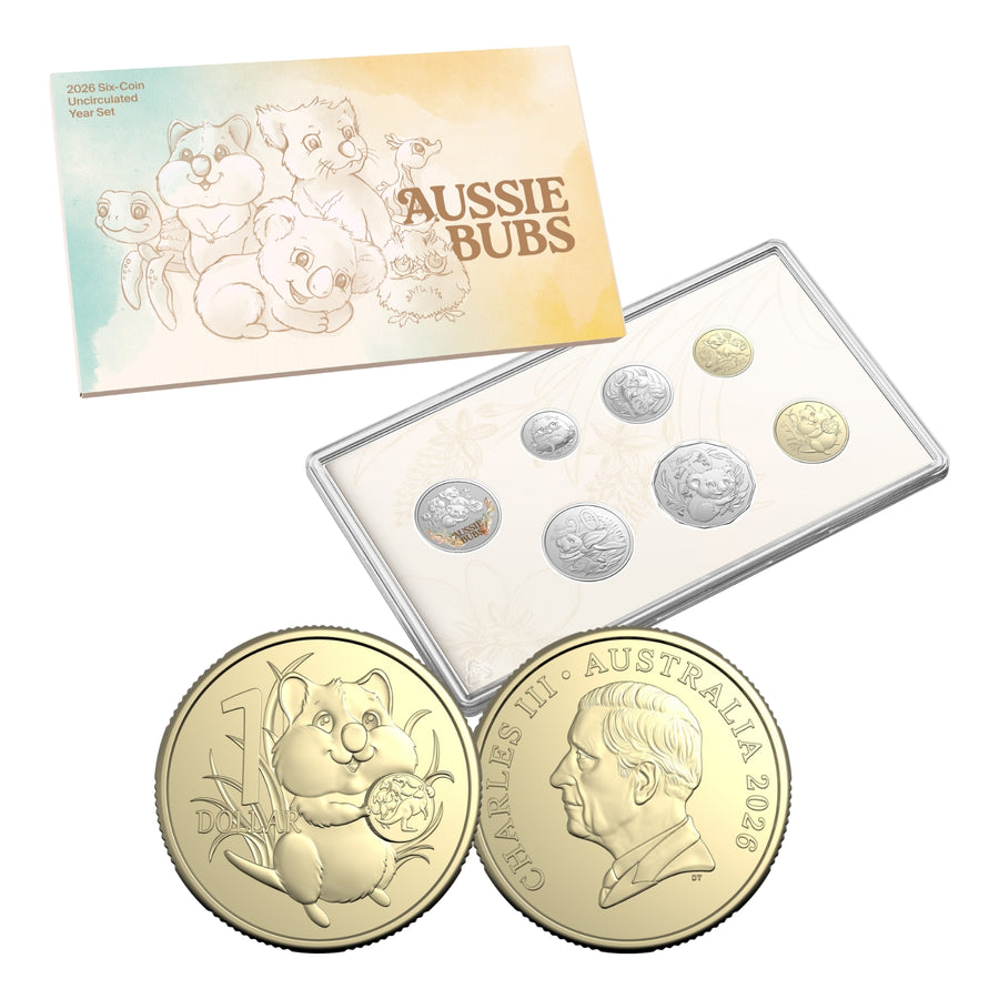 Australia 2026 6-Coin Baby Mint Set – Downies Collectables