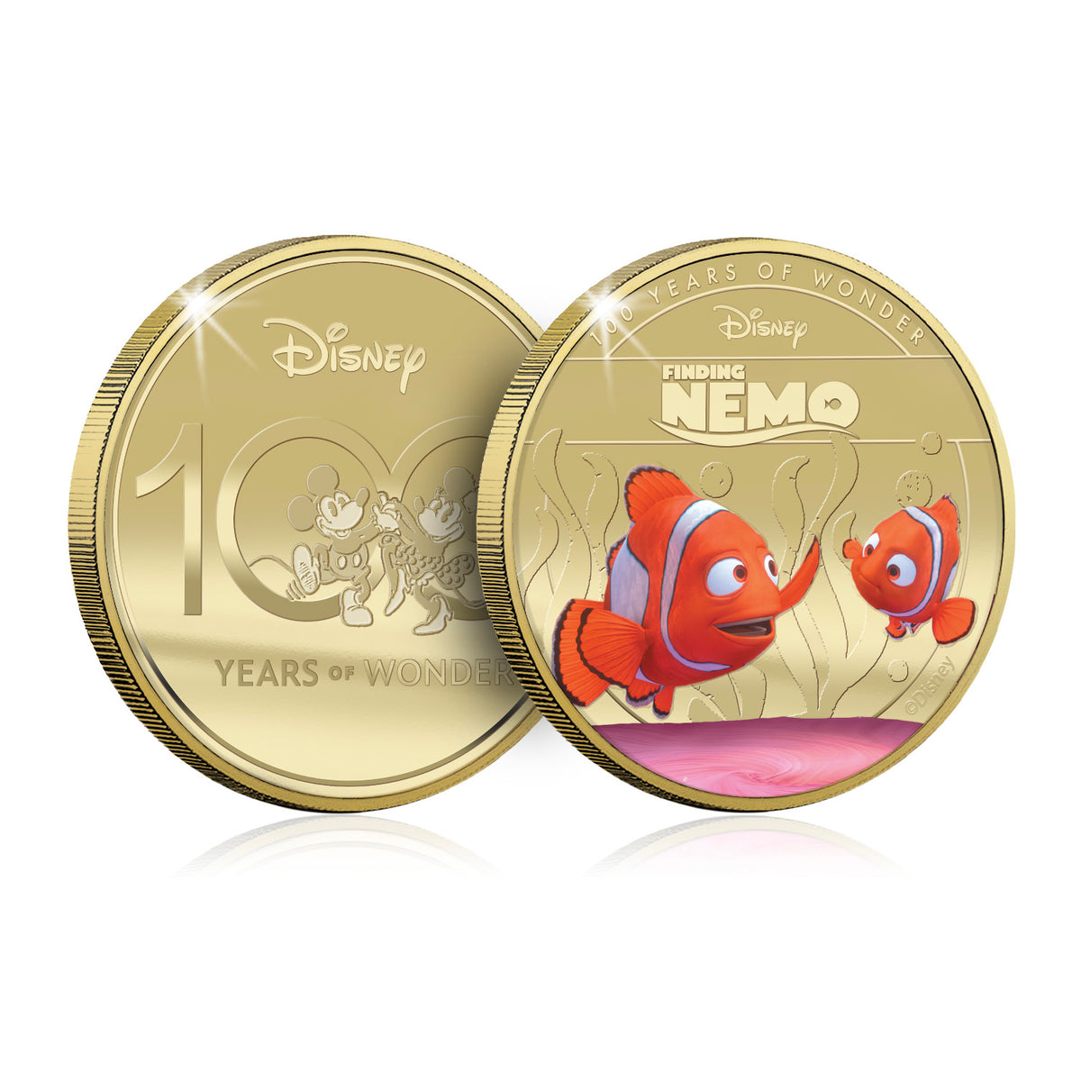 Disney 100 Finding Nemo Gold-plated Prooflike Commemorative – Downies ...