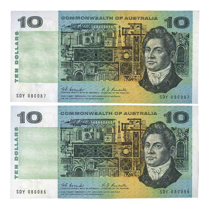 Buy Australian $10 Notes Online | Downies Collectables