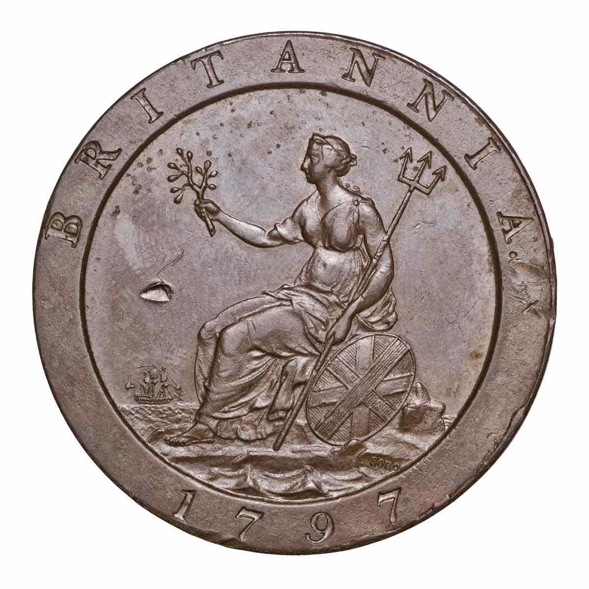 George III 1797 Cartwheel Penny Extremely Fine – Downies Collectables