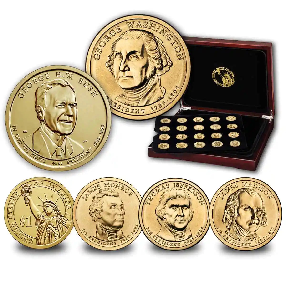 USA Presidential Dollars Complete Collection – Downies Collectables