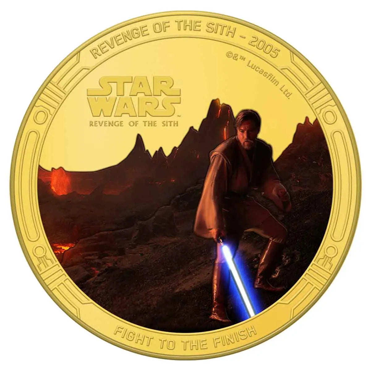 Star Wars Celebrations Revenge of the Sith 2005 Gold-plated Prooflike ...