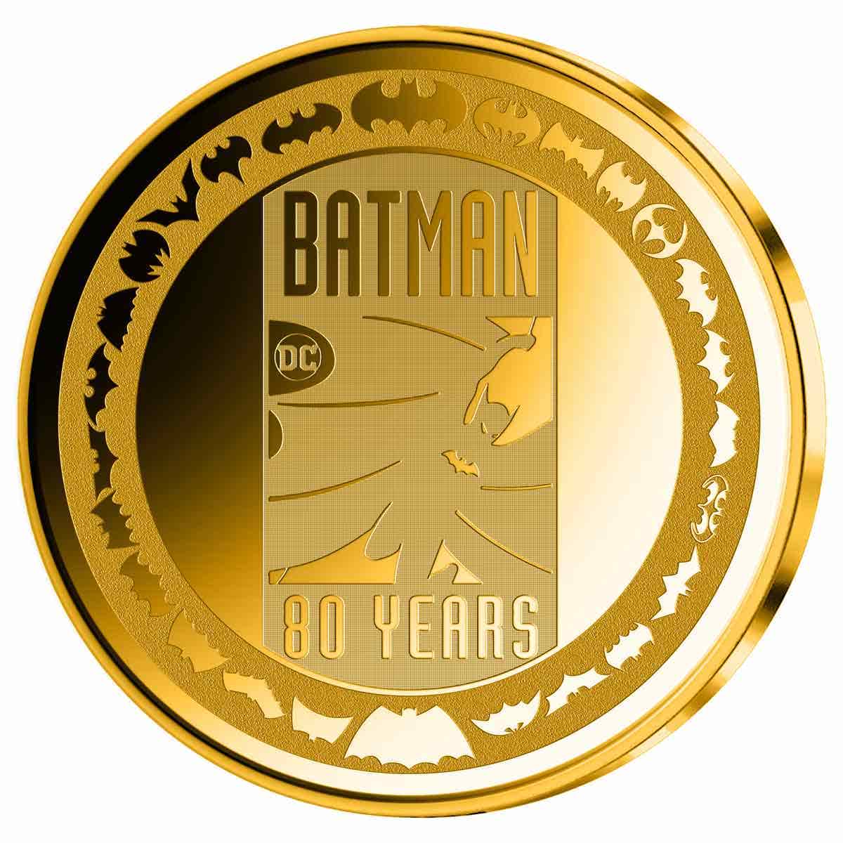 Calling Batman Gold Medallion – Downies Collectables