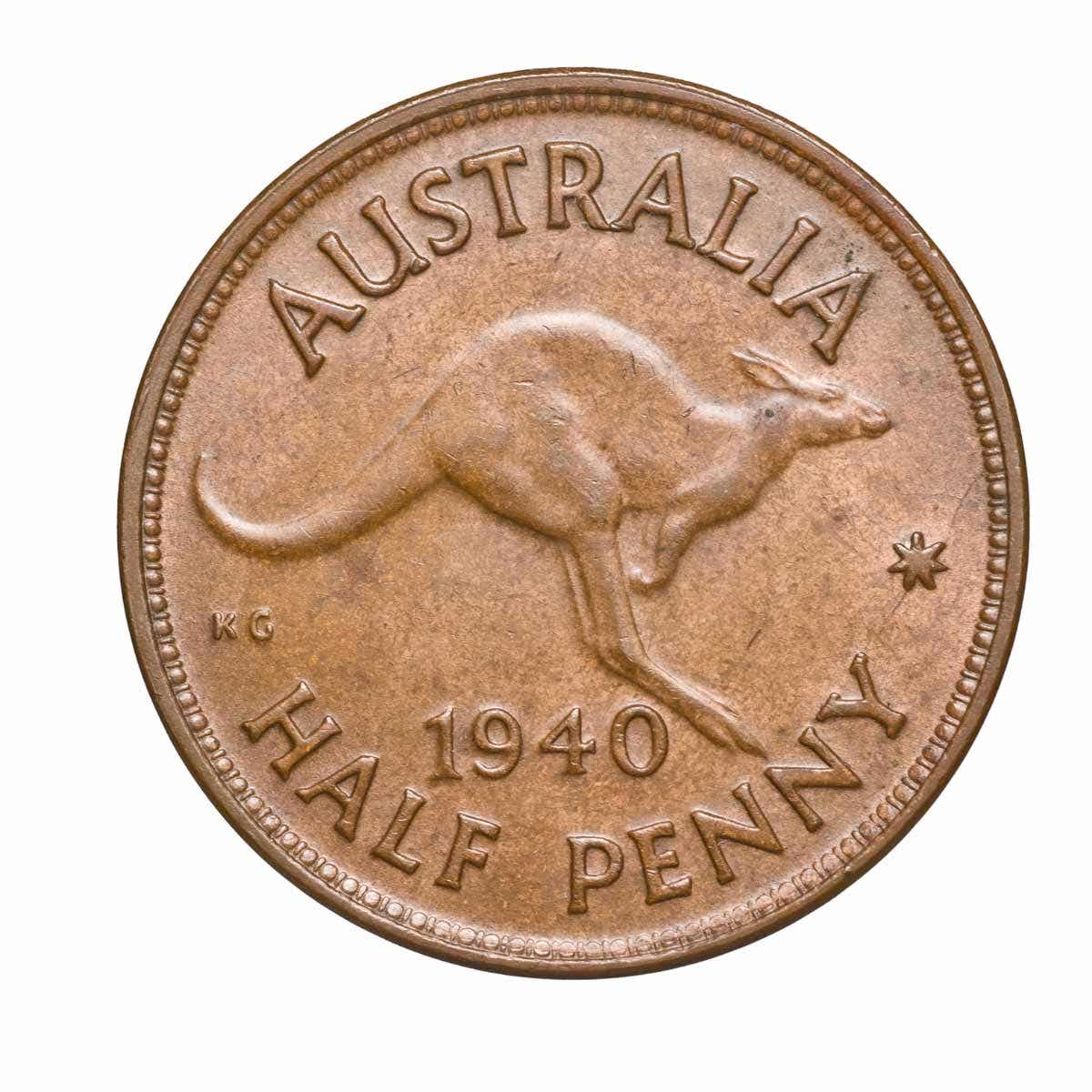 1940 Halfpenny Uncirculated – Downies Collectables
