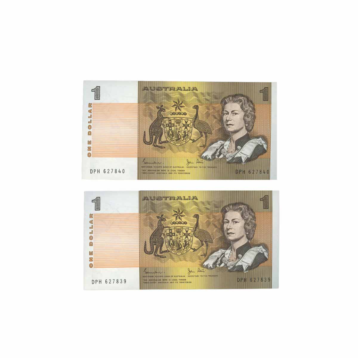 1982 $1 R78 Johnston/Stone Consecutive Pair Uncirculated – Downies ...