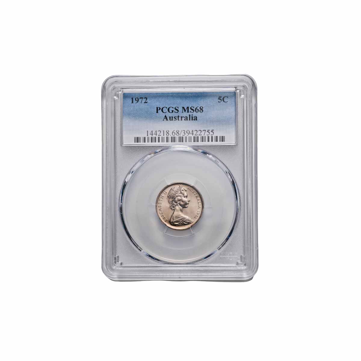 1972 5c PCGS MS68 (Gem Uncirculated) – Downies Collectables