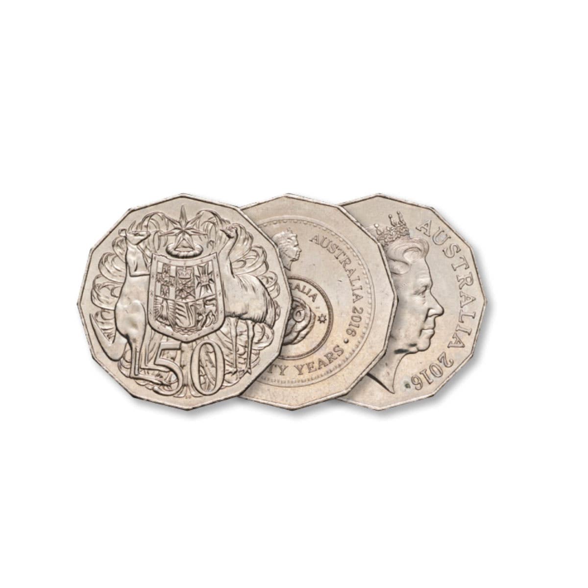 Australia 2016 50c Coat of Arms & Decimal Currency 50th Anniversary Cu – Downies Collectables