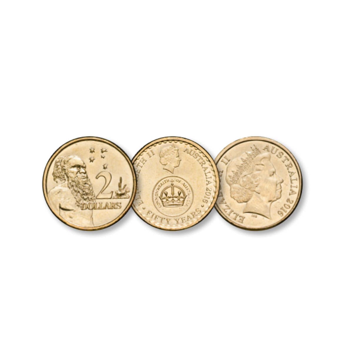 Australia 2016 $2 Aboriginal Elder & 50 Years of Decimal Currency Alum ...