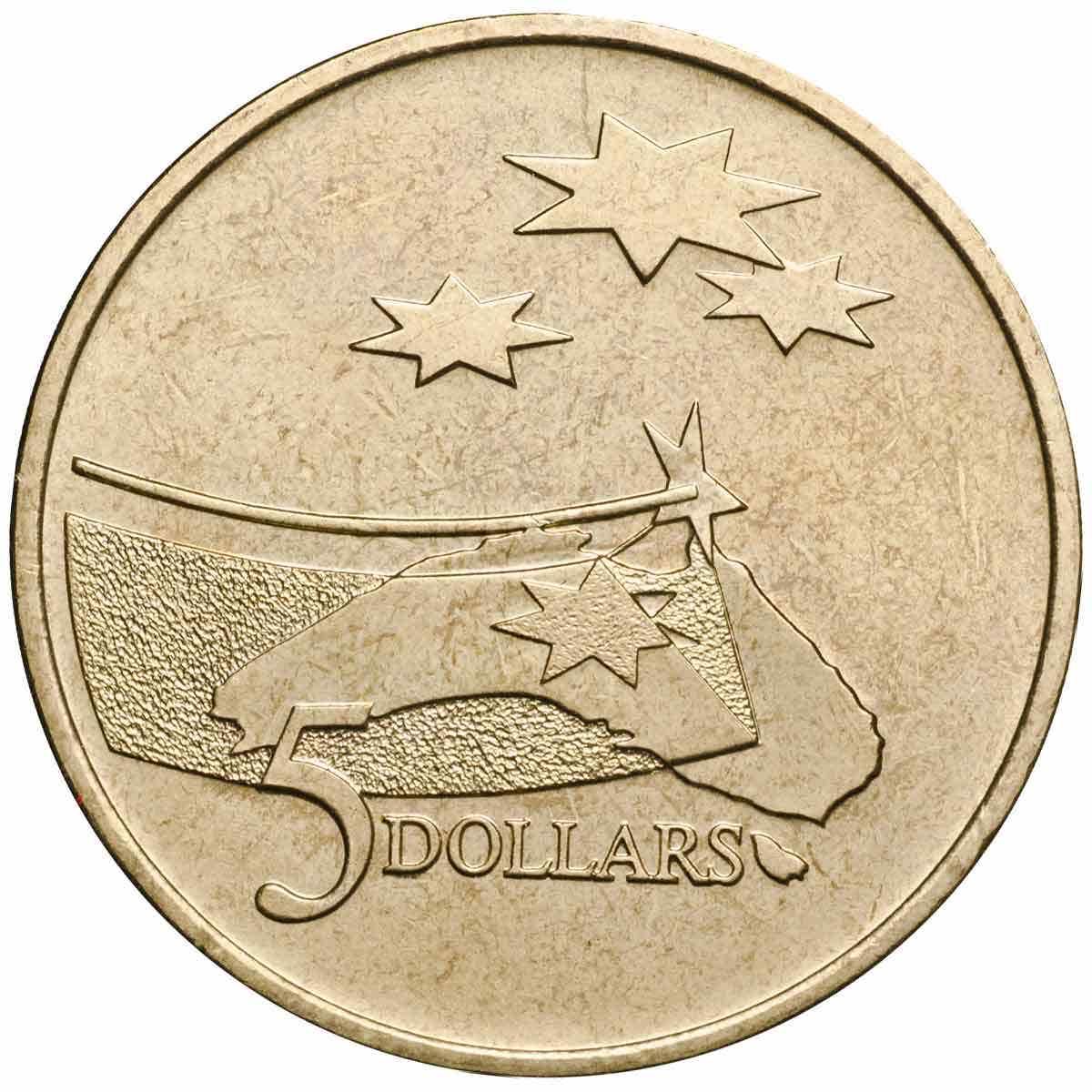 Australia International Year of Space 1992 $5 Aluminium-Bronze Uncircu ...