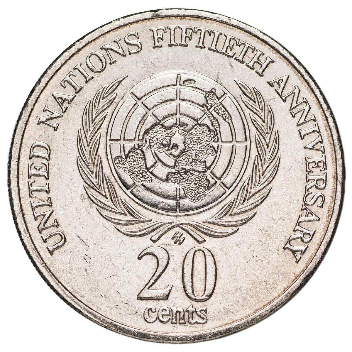 United Nations 1995 20c Uncirculated Coin – Downies Collectables