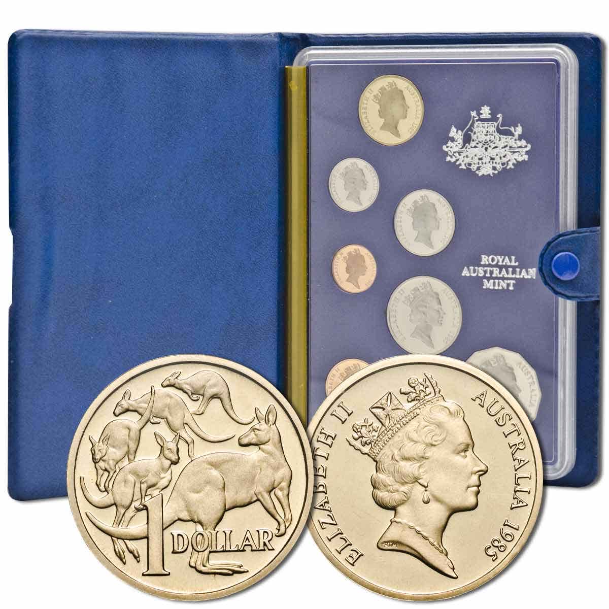 Australia 1985 7-Coin Proof Set – Downies Collectables